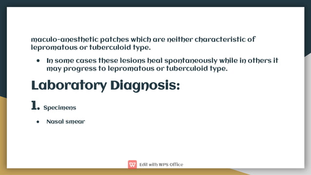 Morphology, laboratory diagnosis of Mycobacterium leprae | PPT