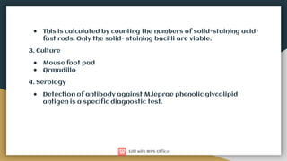 Morphology, laboratory diagnosis of Mycobacterium leprae | PPT
