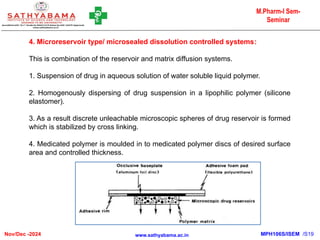 Transdermal drug delivery systems [TDDS] | PPT