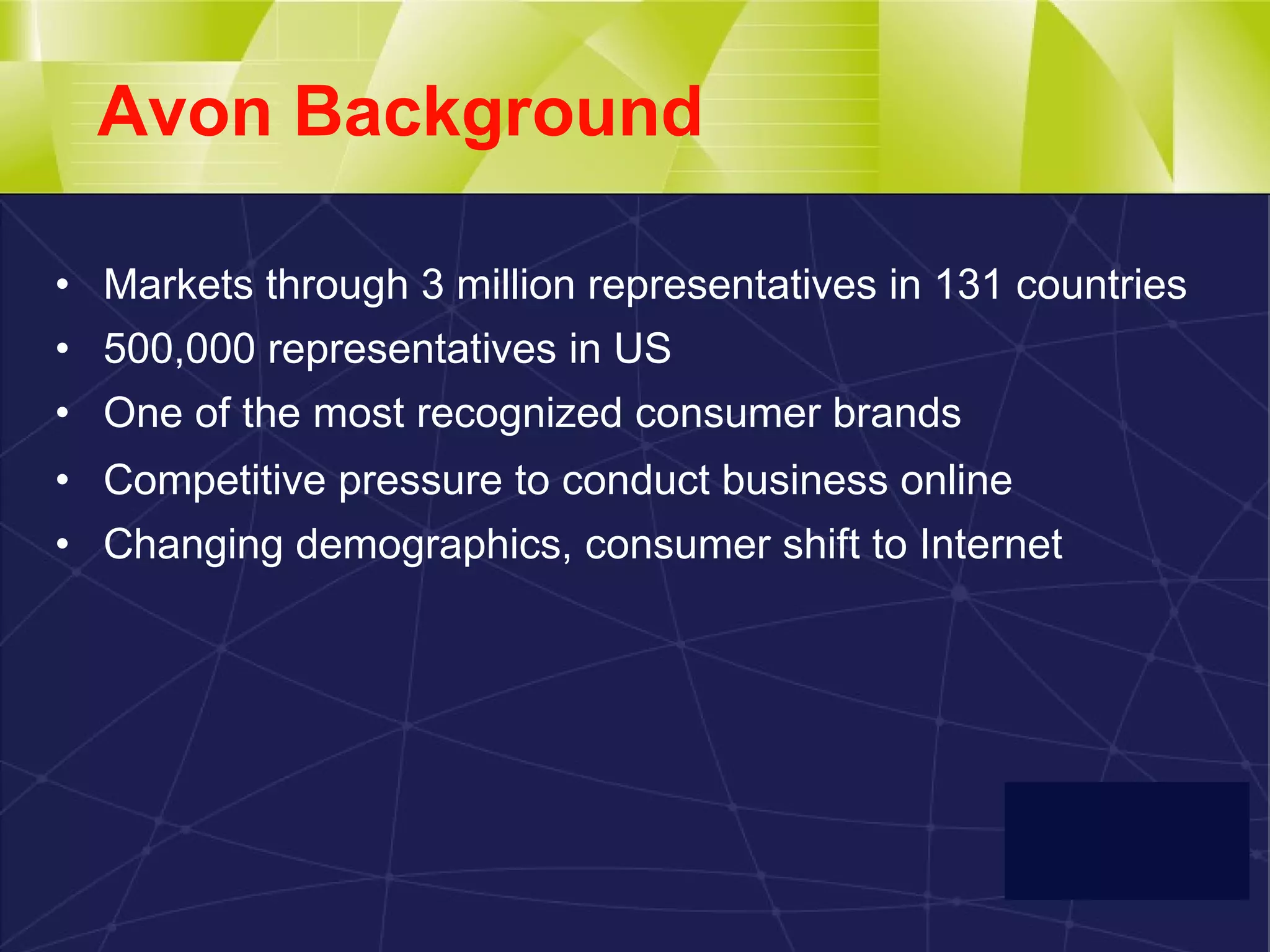 Avon Webinar Case Study | PPT