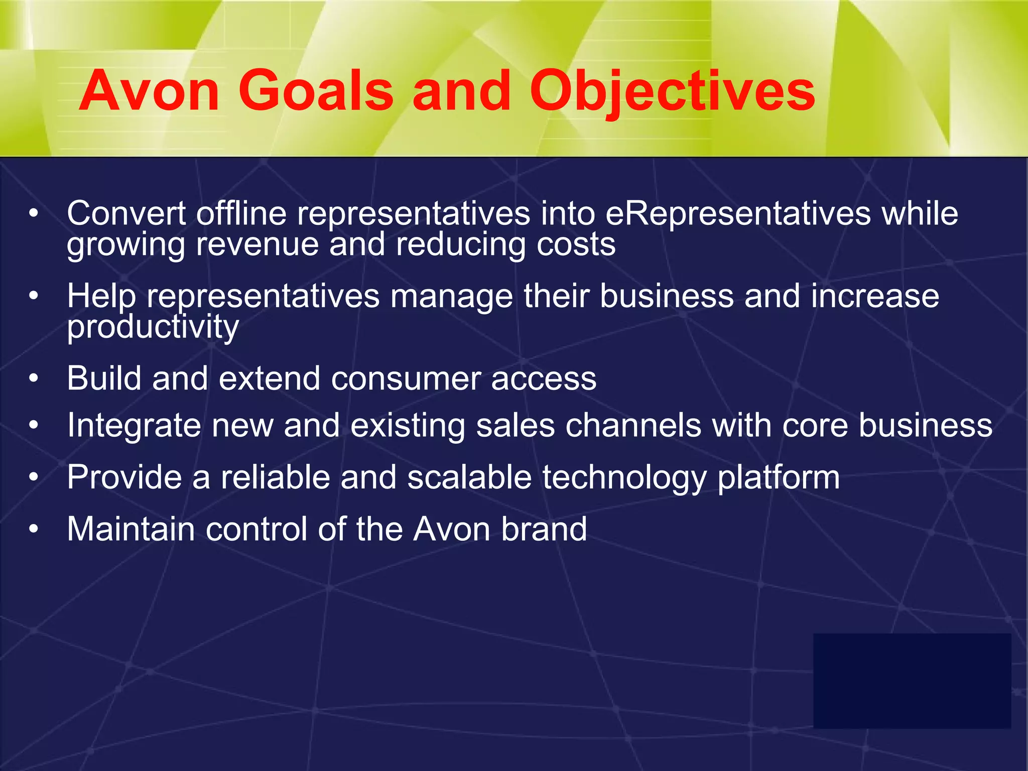 Avon Webinar Case Study | PPT