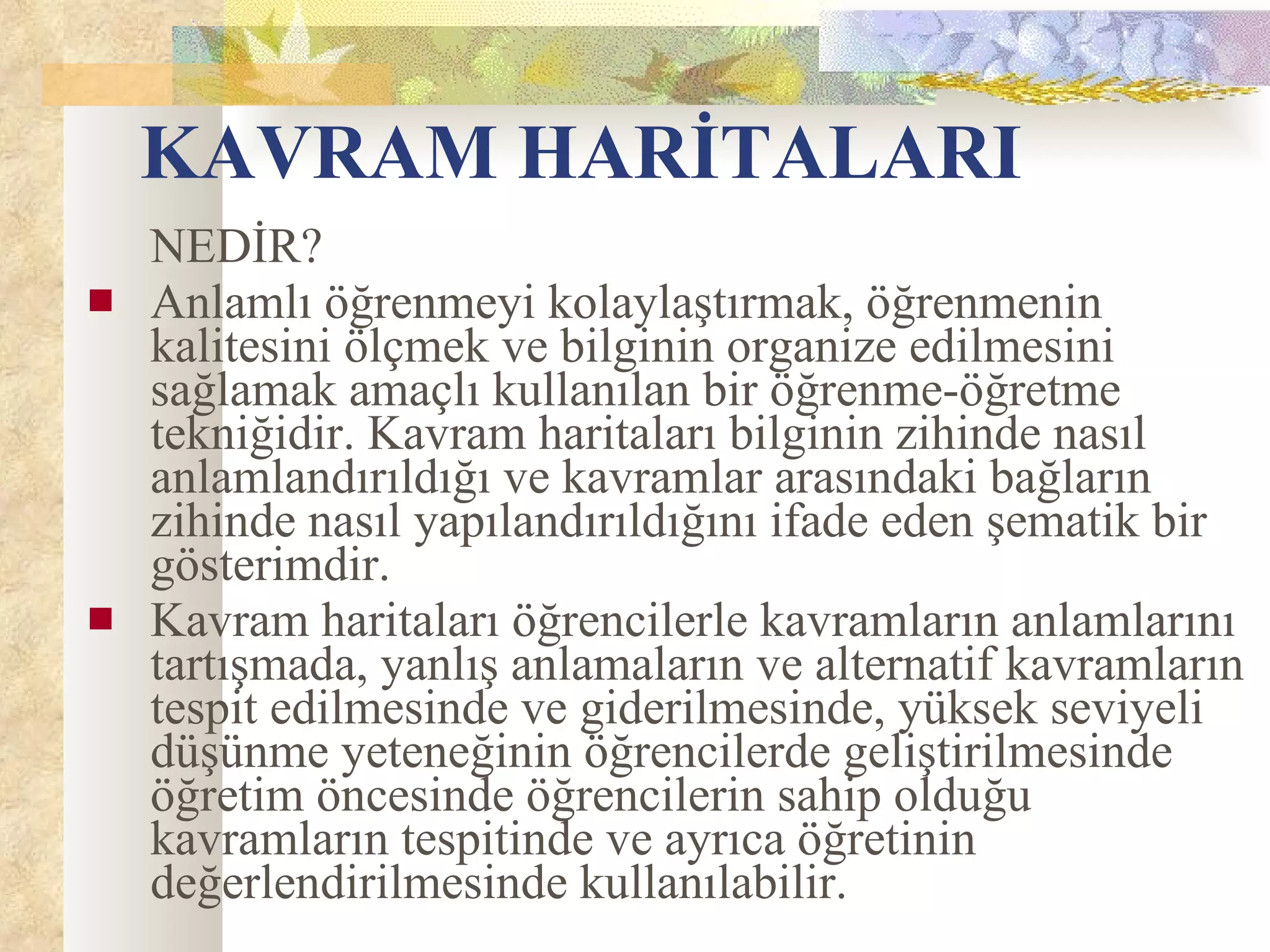 Kavram Haritalari | PPT
