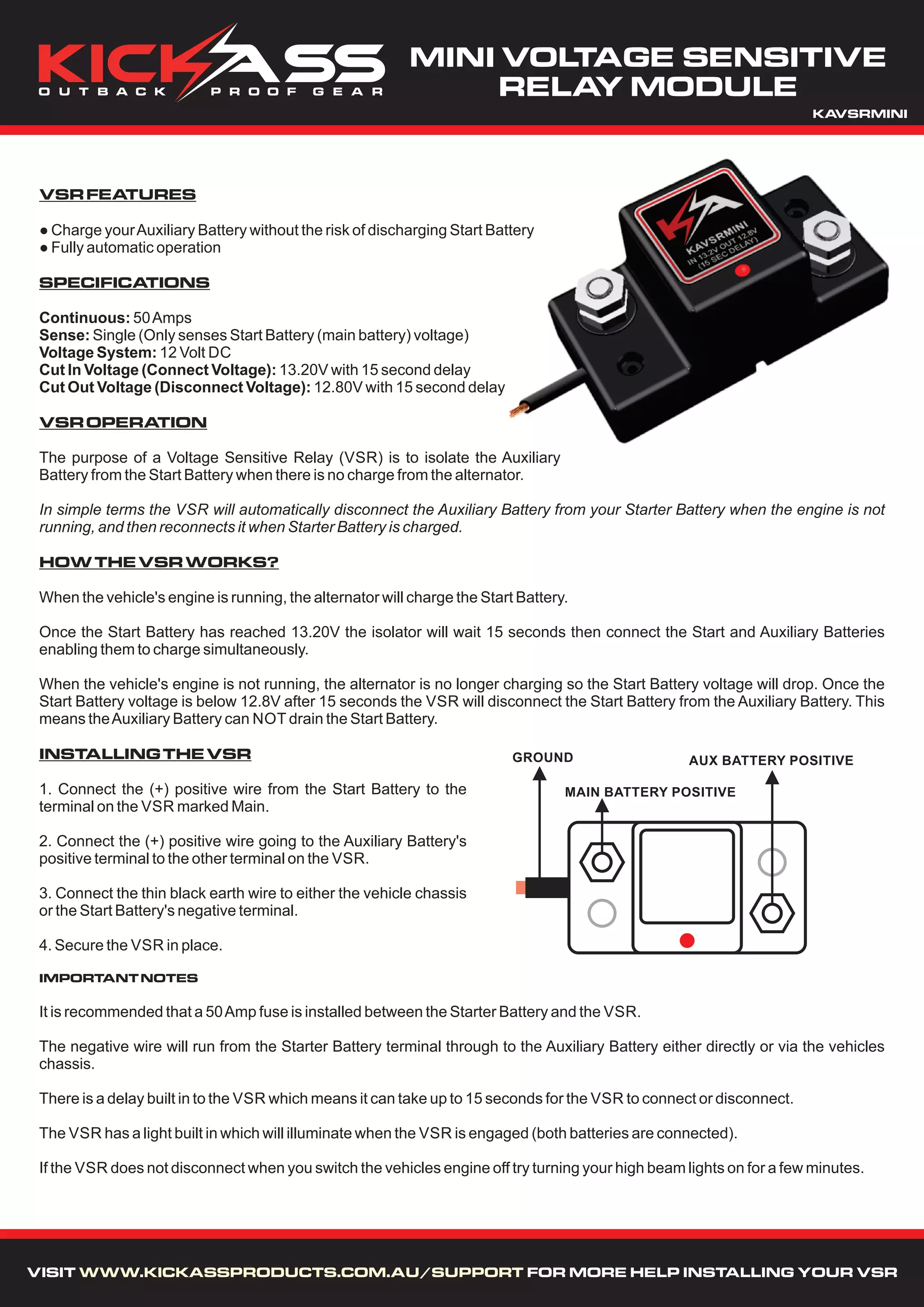 Mini VSR 12V 50A Mini Voltage Sensitive Relay Module | PDF | Consumer ...