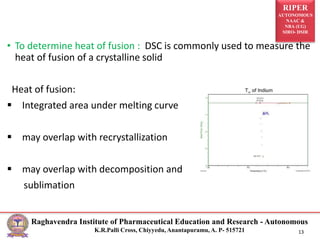 Use Of DSC in Preformulations | PPTX