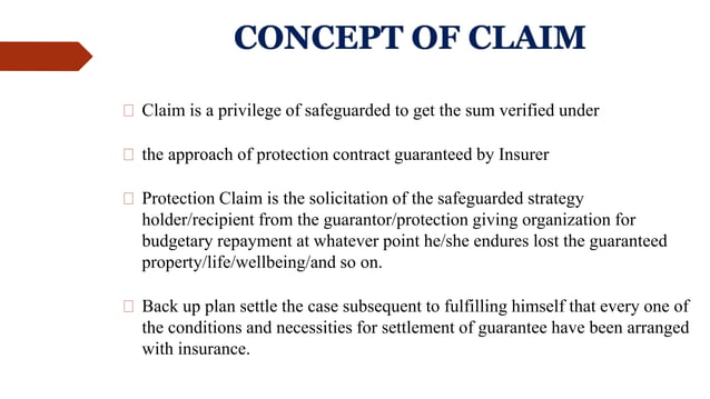 Insurance unpaid claims | PPT