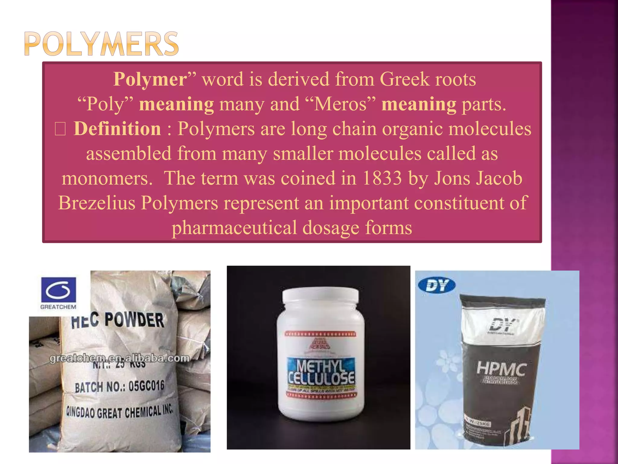 Polymers and its applications | PPTX