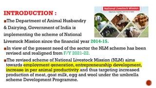 National livestock mission how to gain benefits | PPTX
