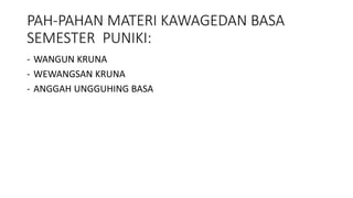 Kawagedan basa | PPTX