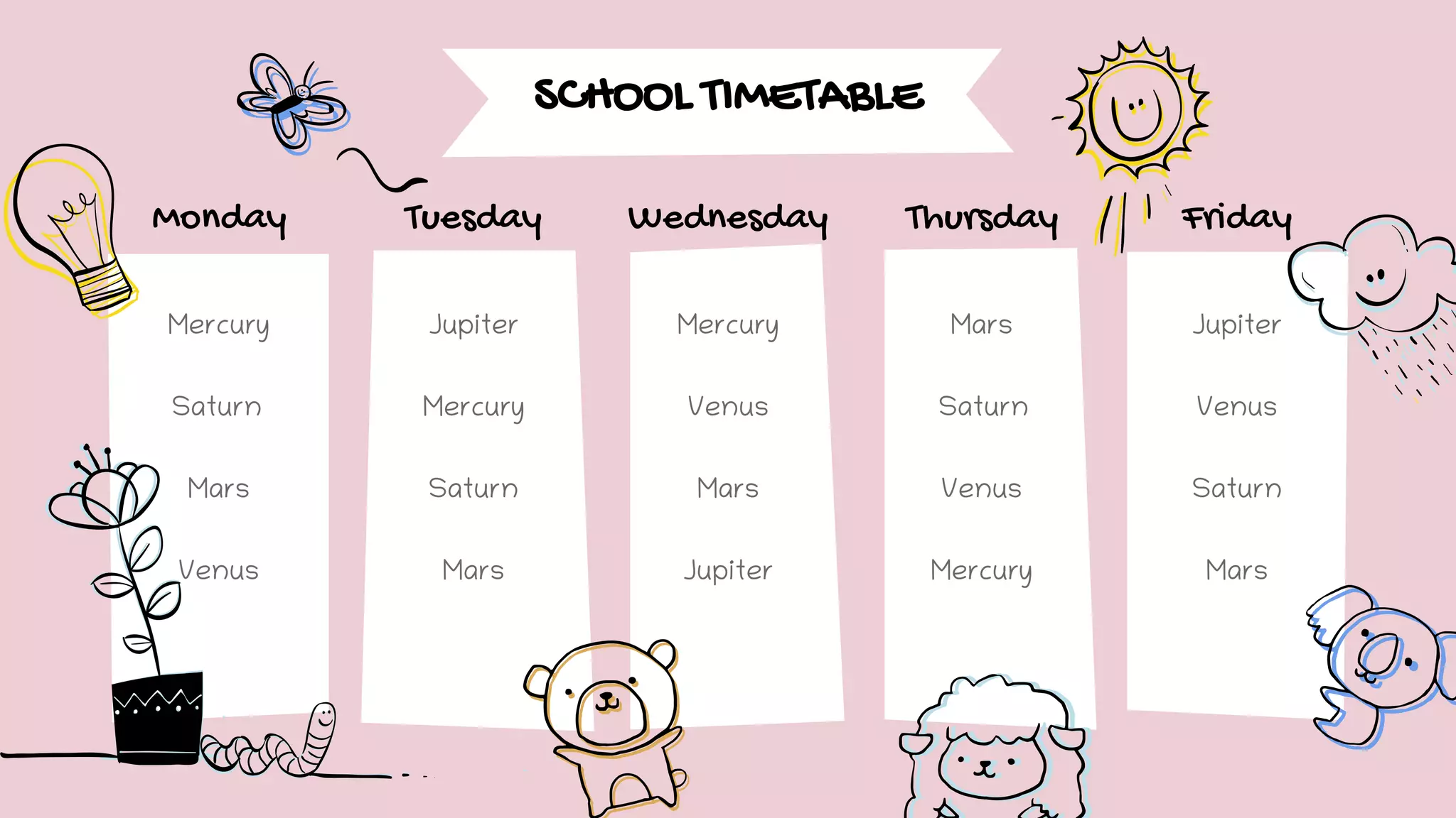 Kawaii Class Schedule by Slidesgo.pptx