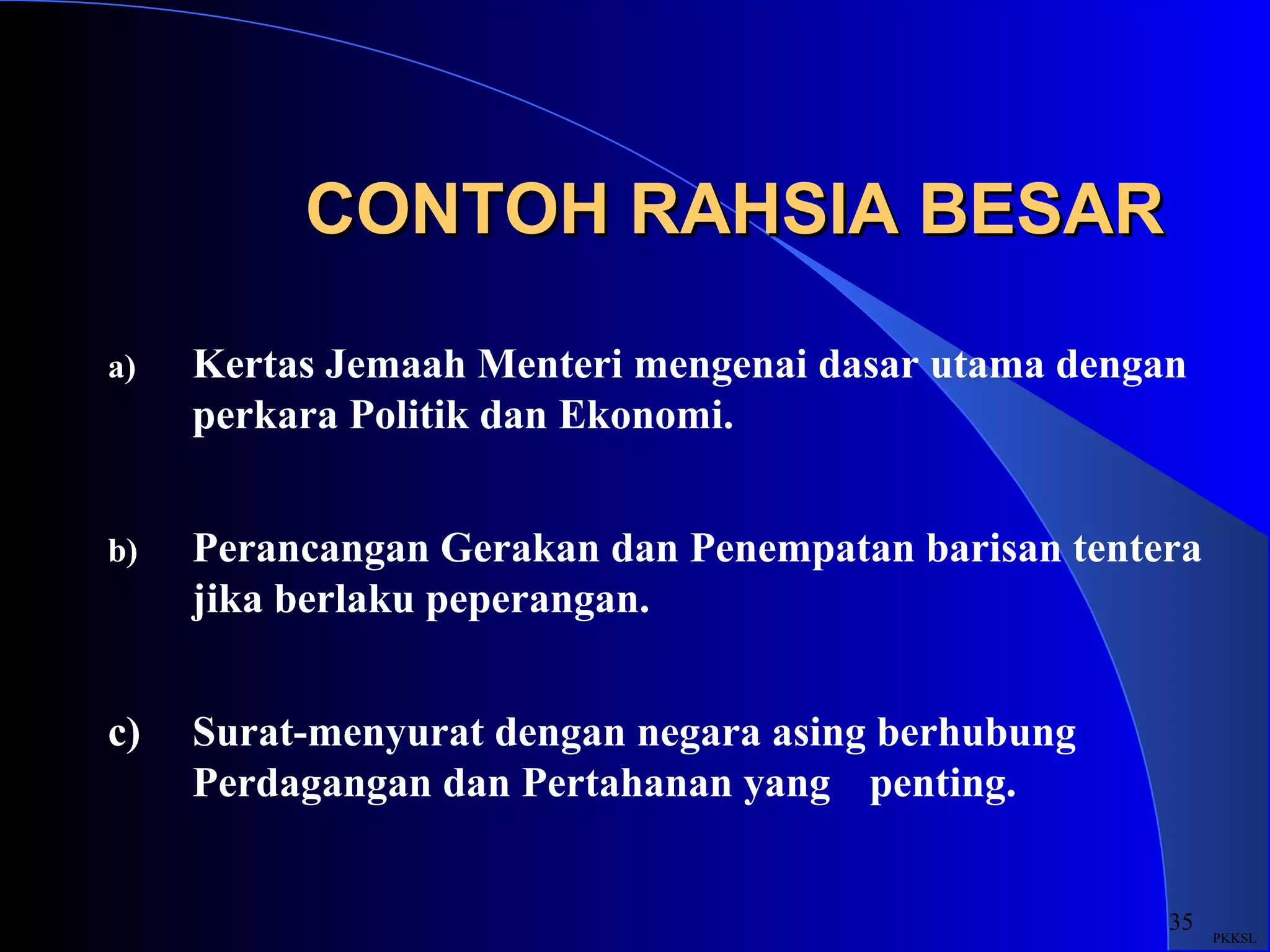 Kawalan dokumen terperingkat | PPT