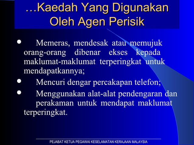 Kawalan dokumen terperingkat | PPT