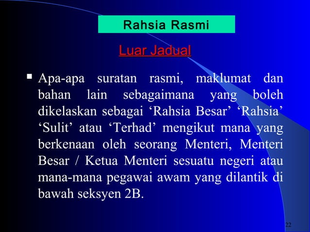 Kawalan dokumen terperingkat | PPT