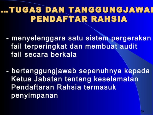 Kawalan dokumen terperingkat | PPT