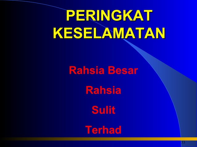 Kawalan dokumen terperingkat | PPT