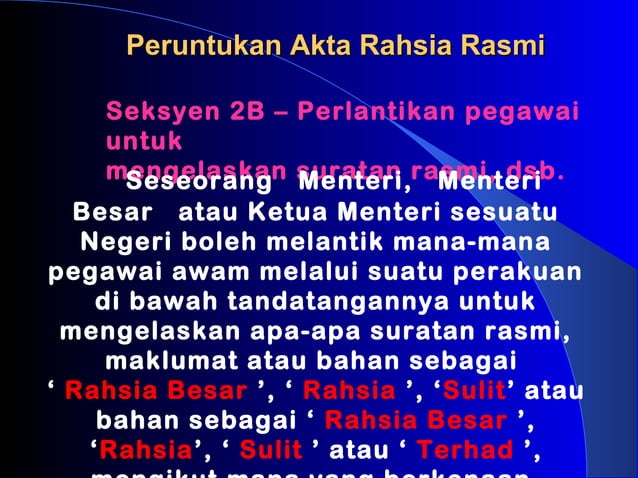 Kawalan dokumen terperingkat | PPT