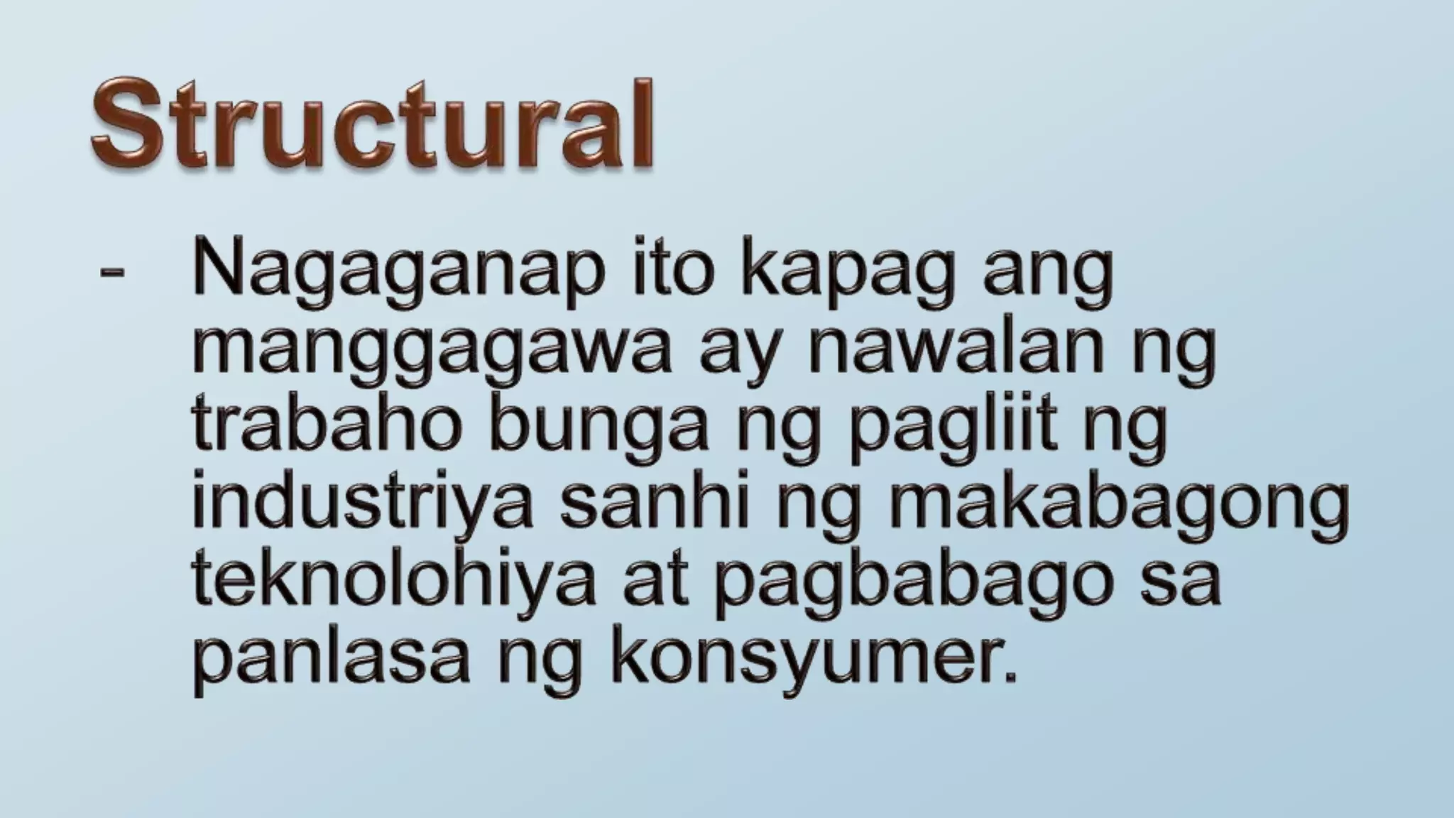 Kawalan ng trabaho (Unemployment) | PPSX