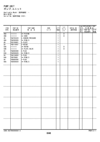 Kawasaki 70 z6 wheel loader equipment components parts catalogue manual ...