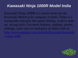 Kawasak ininja 1000 model in India | PPT