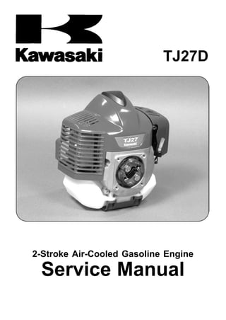 Kawasaki tj27 d 2 stroke air-cooled gasoline engine service repair ...