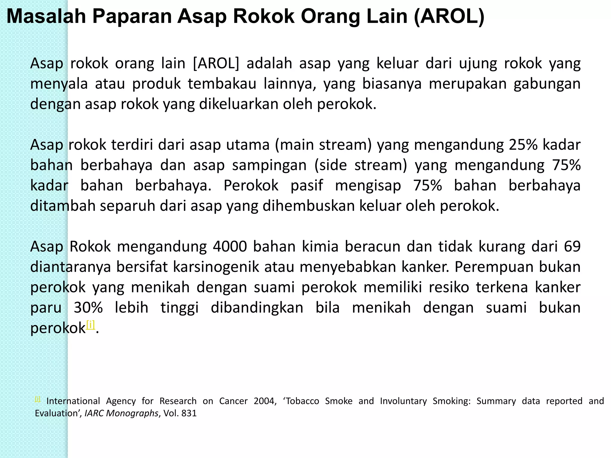 Kawasan bebas asap rokok | PPTX