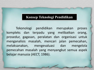 Kawasan dan Bidang Garapan Teknologi Pendidikan | PPTX