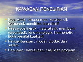 Kawasan penelitian pendidikan | PPT