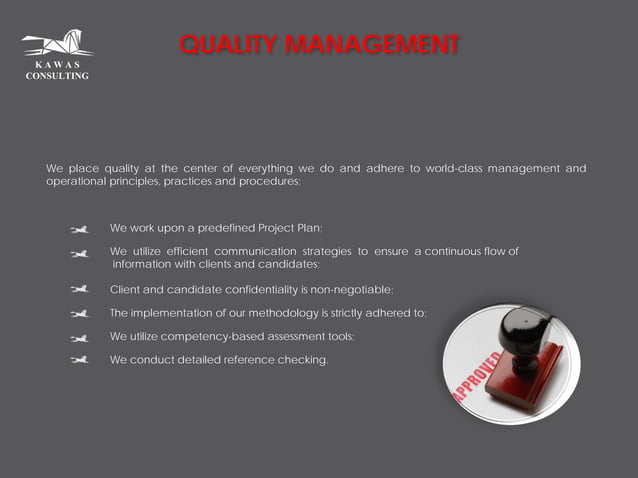 Kawas Consulting Company Profile Pptx | PDF