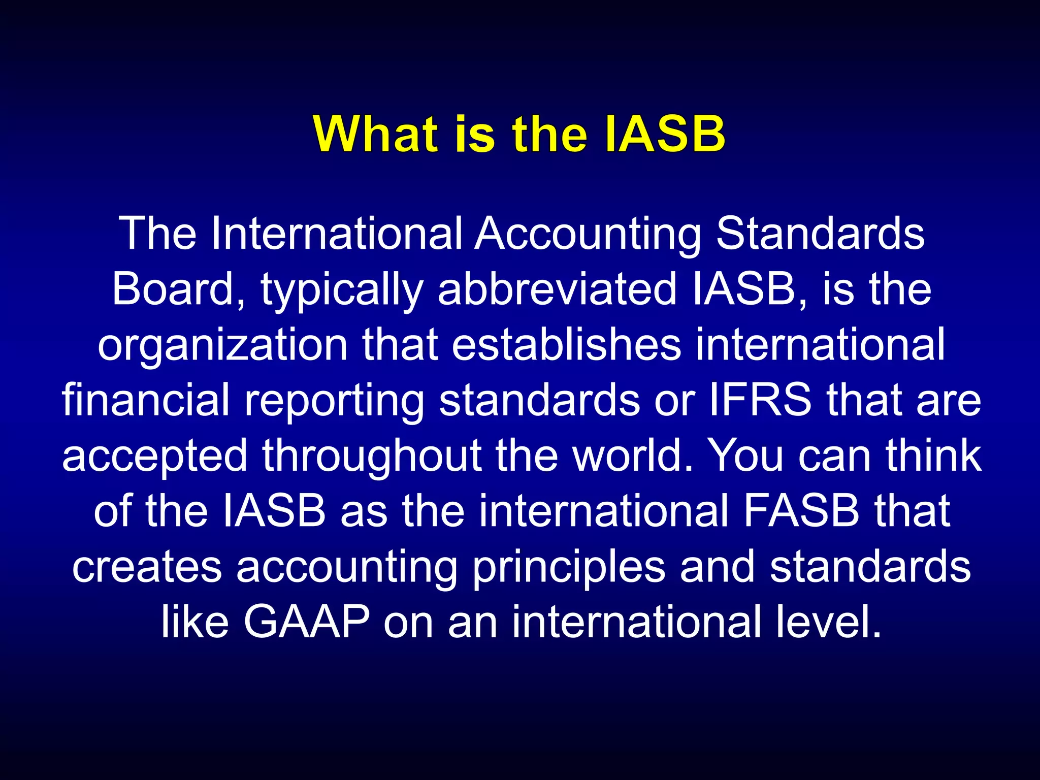 International Accounting Standards Board | PPTX