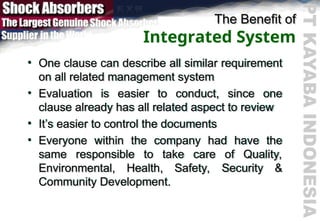 kayaba Indonesia Integrated Management System | PPT