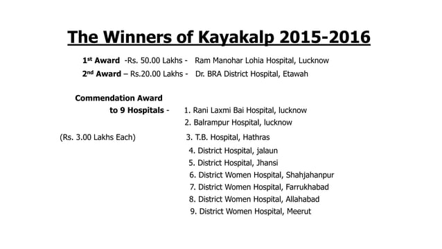Kayakalp | PPTX | Indoor Environmental Quality | Home & Garden