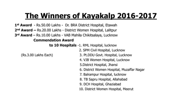 Kayakalp | PPTX | Indoor Environmental Quality | Home & Garden