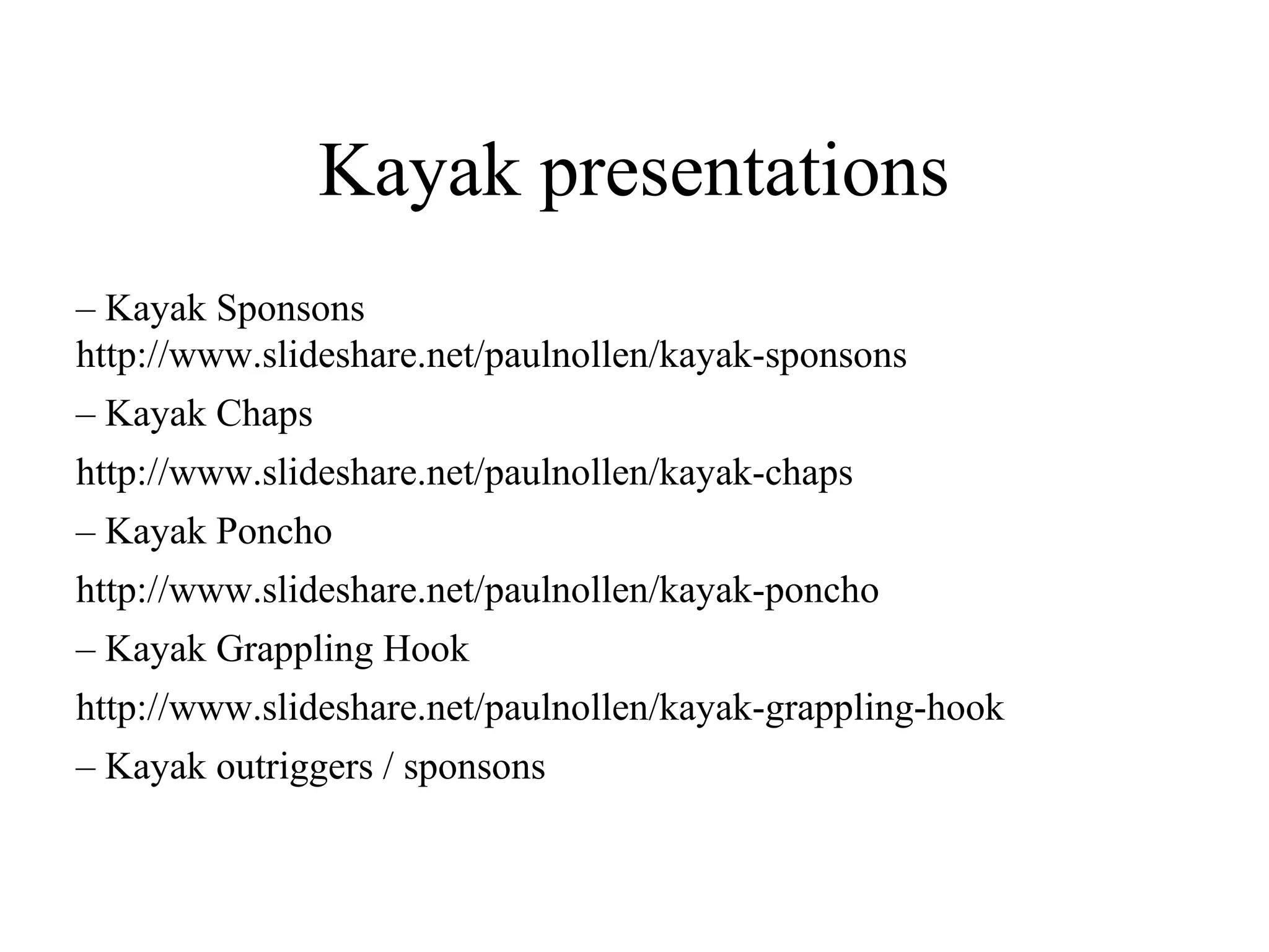 Kayak outriggers sponsons v25012015 | ODP