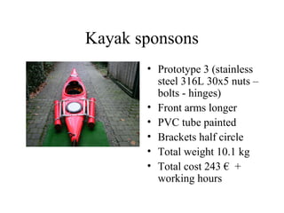Kayak sponsons | PPT