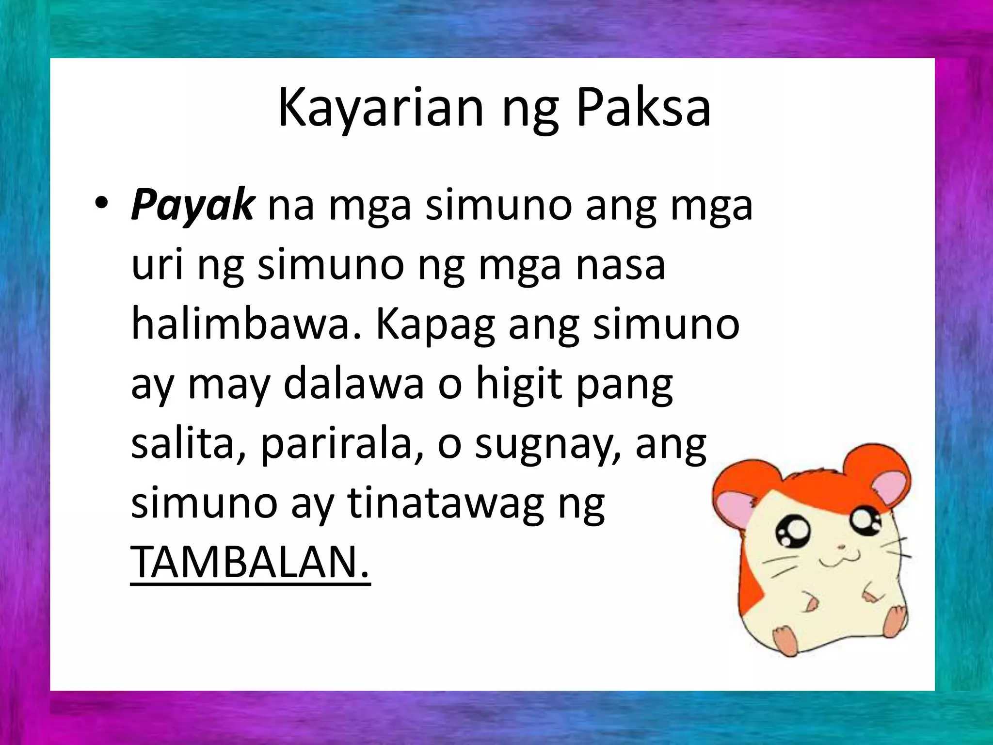 Kayarian ng panaguri at paksa | PPTX