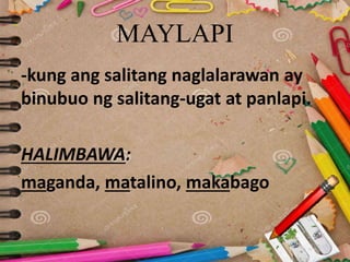 Kayarian ng pang uri | PPTX