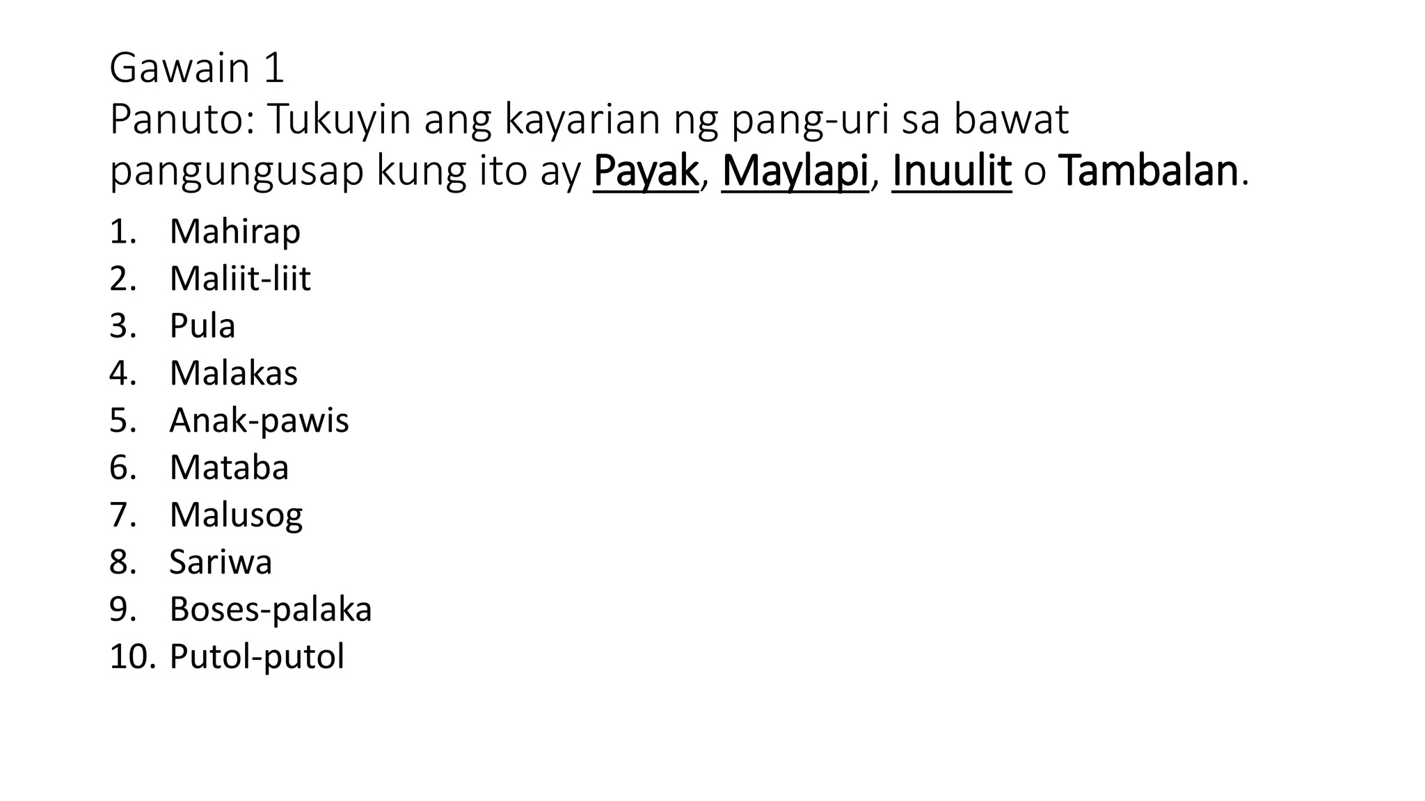 Kayarian ng Pang-uri.pptx