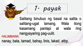 KAYARIAN NG SALITA | PPT