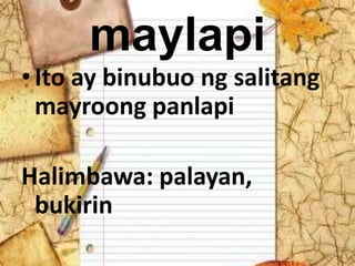 Kayarian o anyo ng pangngalan | PPTX