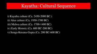Kayatha Chalcolithic Culture of Central India | PPTX