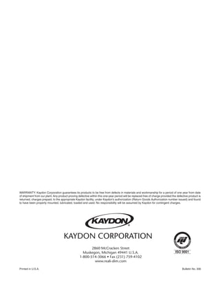 Kaydon catalog 306 | PDF