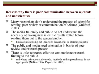 Engaging the public in research using science communication | PPS