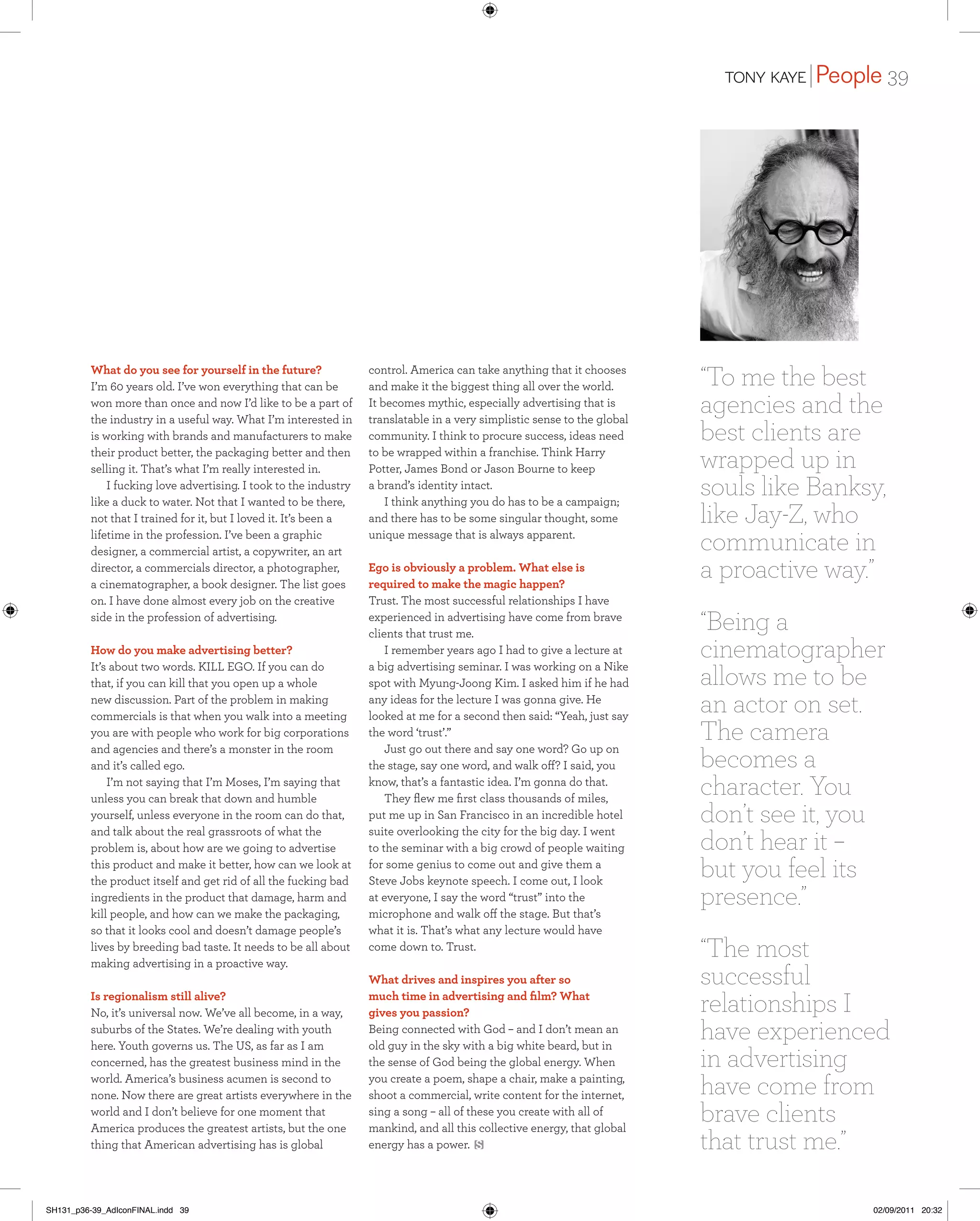 Tony Kaye | PDF | Video Production | Content Production