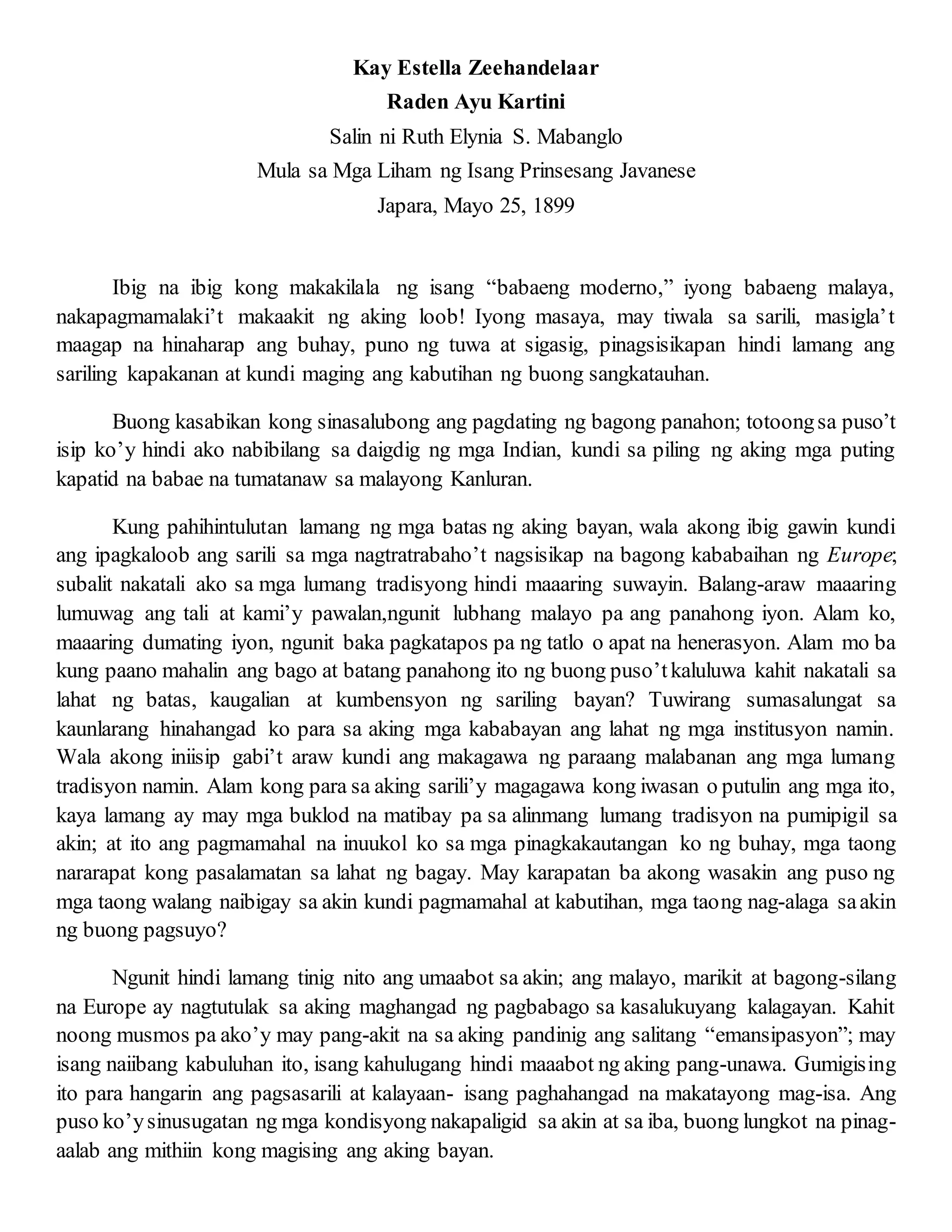 Kay Estella Zeehandelaar | DOCX