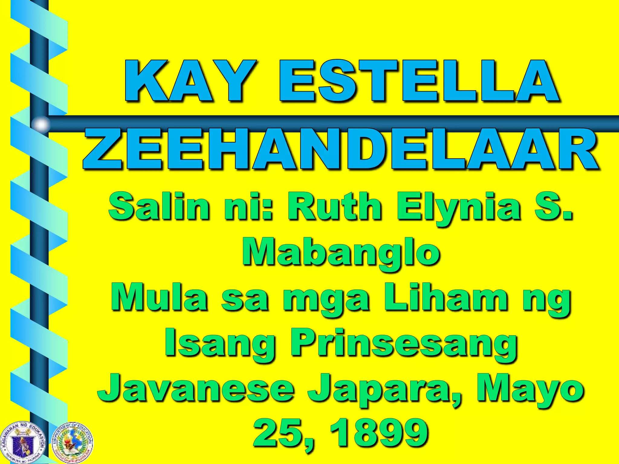 Kay estella zeehandelaar | PPTX