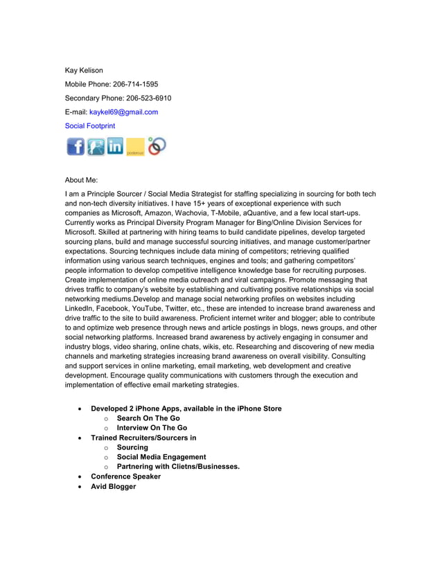 Kay's Resume | PDF