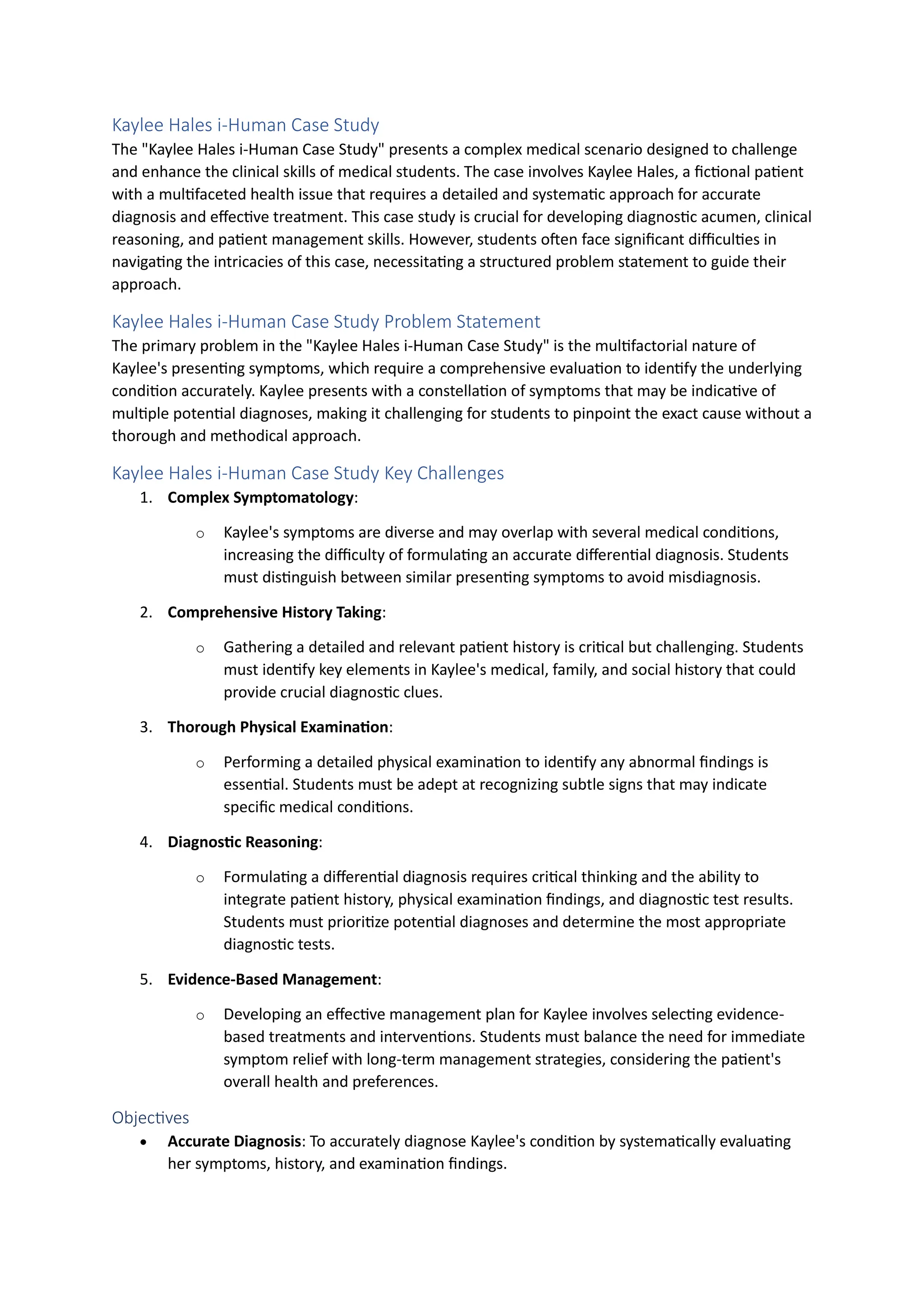 kaylee hales i-human case study assignment help.pdf