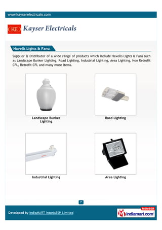 Kayser Electricals, Chennai, Electrical Products and Parts | PDF