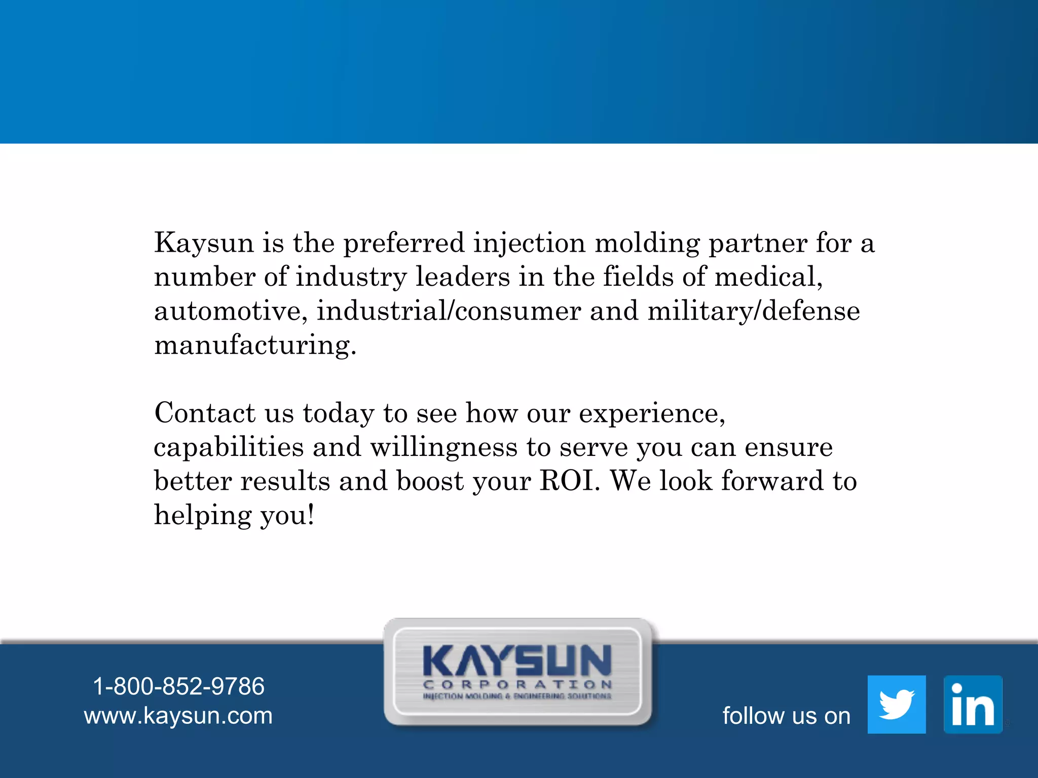 The ROI of Improved Injection Molding Process Flow | PDF