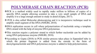 NUCLEIC ACID EXTRACTION, PURIFICATION ON AGAROSE AND POLYACRYLAMIDE GEL ...