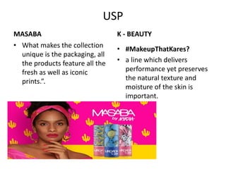 NYKAA - Kay beauty vs masaba | PPTX